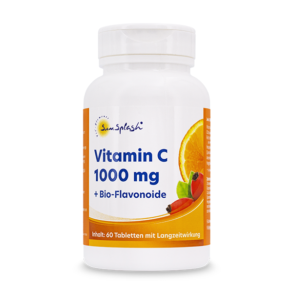 Vitamin C 1000mg + Bioflavonoide – Für Immunsystem & Zellschutz | SunSplash